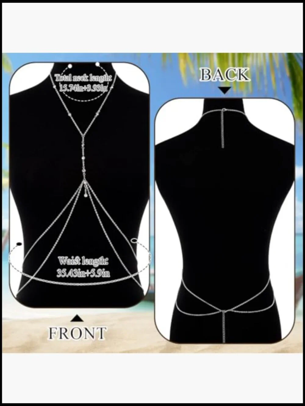 Other | Rhinestone Bra Chain Crystal Body Chain Jewelry Sexy Versatile ...
